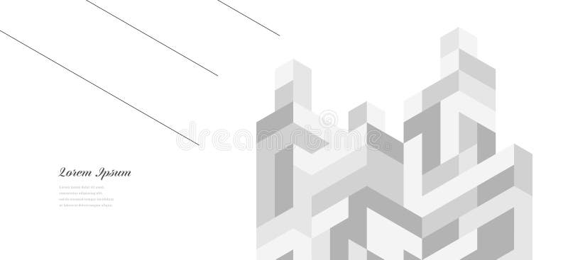 Abstract Architectural Lines. Geometric Buildings Background ...