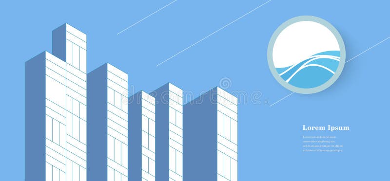 Abstract Architectural Lines. Geometric Buildings Background ...