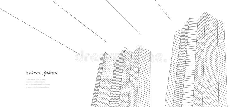 Abstract Architectural Lines, Geometric Buildings Background ...