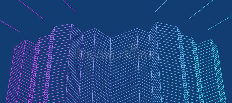 Abstract Architectural Lines, Geometric Buildings Background ...