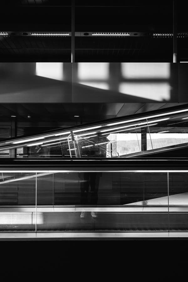 Abstract Architectural Lines and Reflections in a Modern Urban Space ...