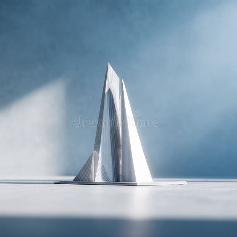 Abstract Architectural Model with Crisp Light. Modern Design Concept ...