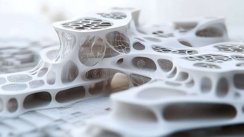 Abstract Architectural Model Showcasing Innovative Designs and ...