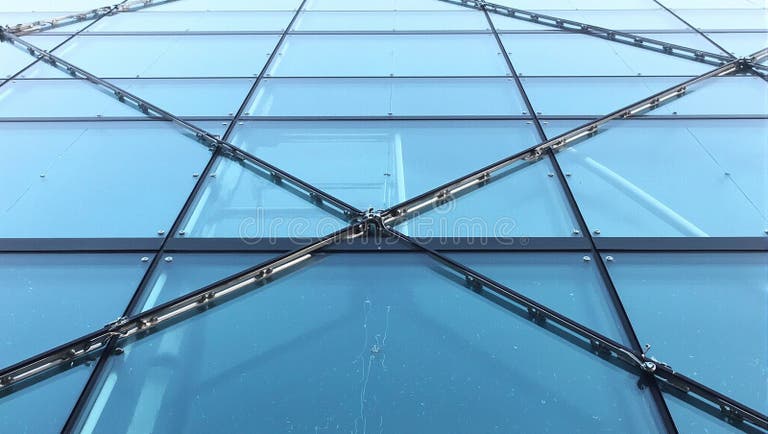 Abstract Architectural Pattern with Diagonal Bracing on Sleek High Rise ...