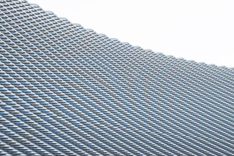 Abstract Architectural Pattern of Repeating Metallic Elements on a ...