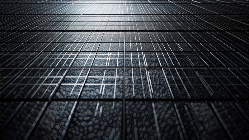 Abstract Architectural Perspective: High-angle View of Modern Building ...