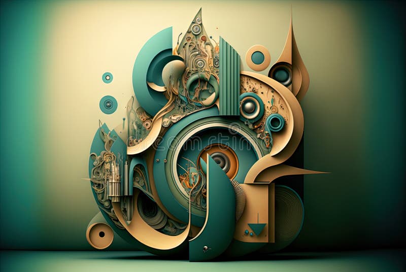 Abstract Architectural Retro Composition in Surrealism Style. Retro ...