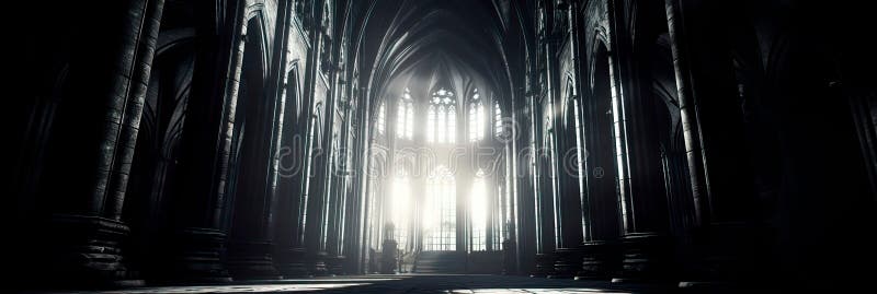 Abstract Architectural Shadows in the Context of a Gothic Cathedral ...