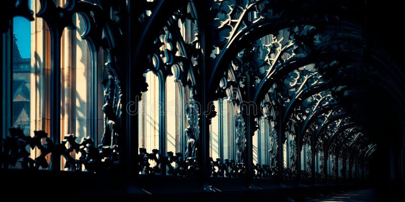 Abstract Architectural Shadows in the Context of a Gothic Cathedral ...
