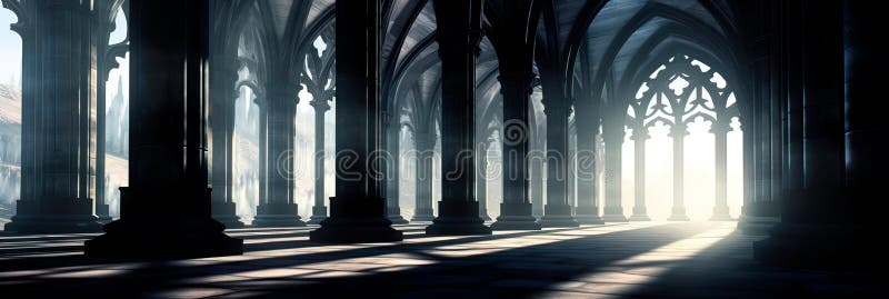 Abstract Architectural Shadows in the Context of a Gothic Cathedral ...