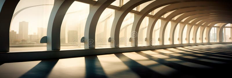 Abstract Architectural Shadows in an Underpass Setting, Capturing the ...