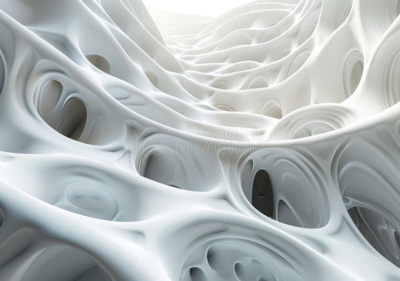 Abstract Architectural Structure Design Generated Using AI. Stock ...