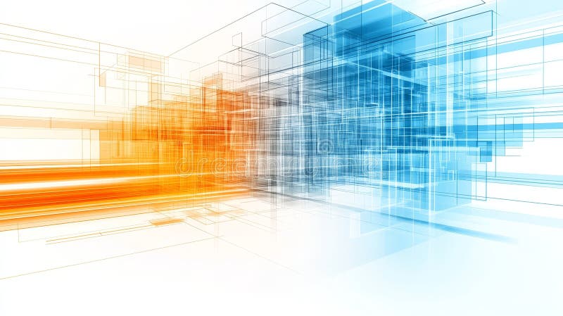 Abstract Architecture Background, Blueprints, and Construction Plans in ...