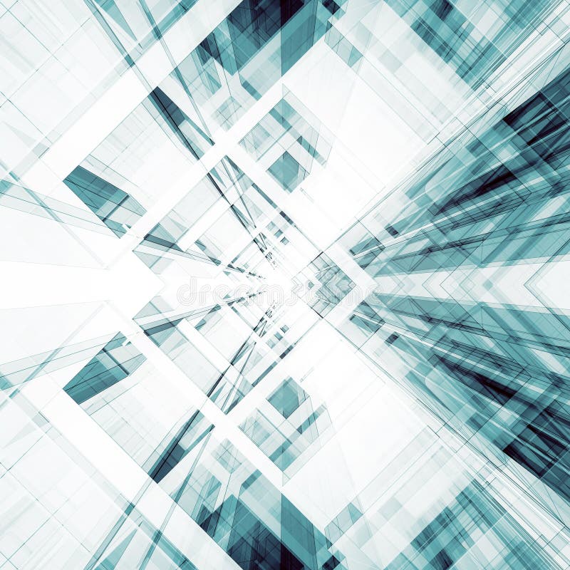 Abstract Architecture Background 3d Rendering Stock Illustration Illustration Of Construction