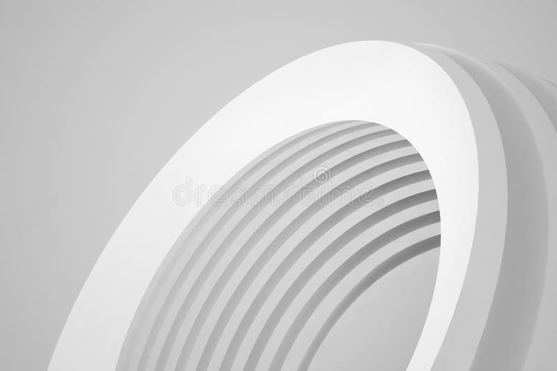 Abstract Architecture Background. Empty White Futuristic Room. 3d ...