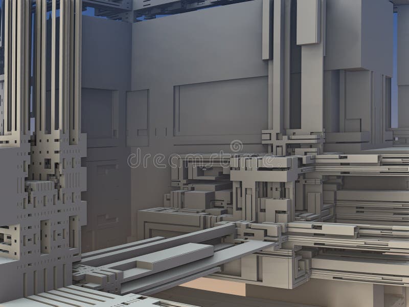 Abstract architecture stock illustration. Illustration of contemporary ...