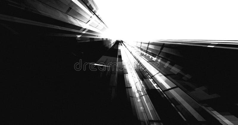 Abstract Architecture Background, Modern Concept 3d Illustration ...