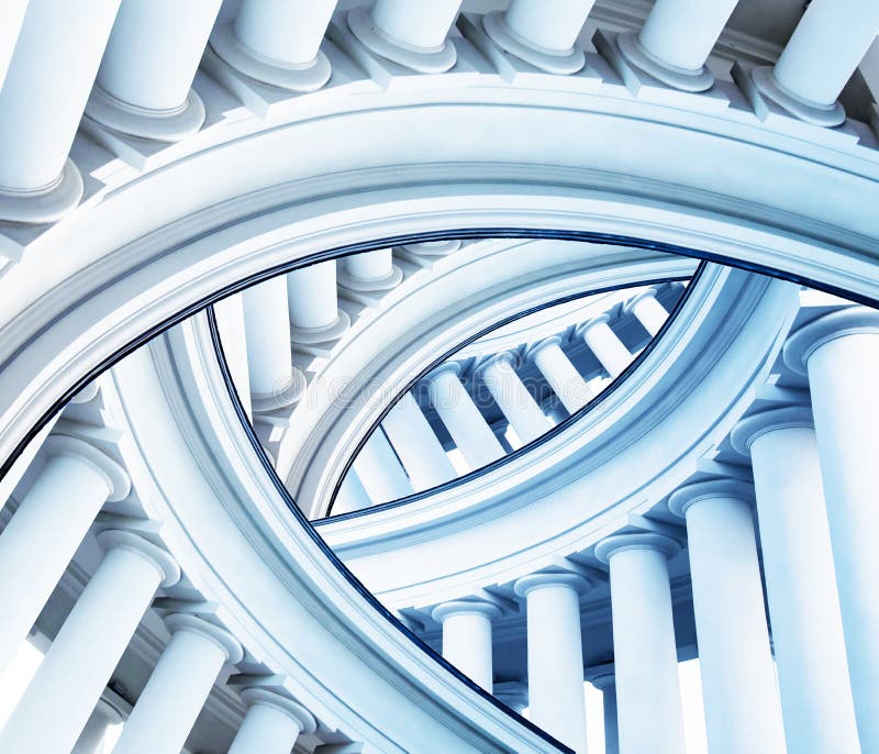 Abstract Architecture Background Pattern of Columns Illustration Stock ...