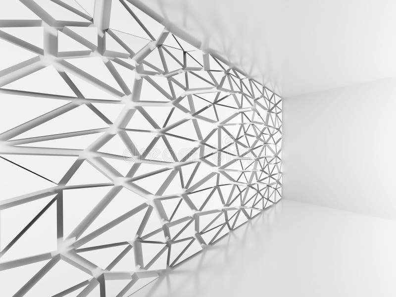 Abstract Architecture Background. Poligonal Triangle Pattern Wall Stock ...