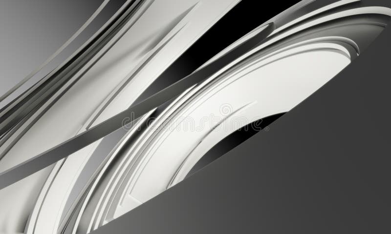 Abstract Architecture Background. White Circular Abstract Objects Stock ...