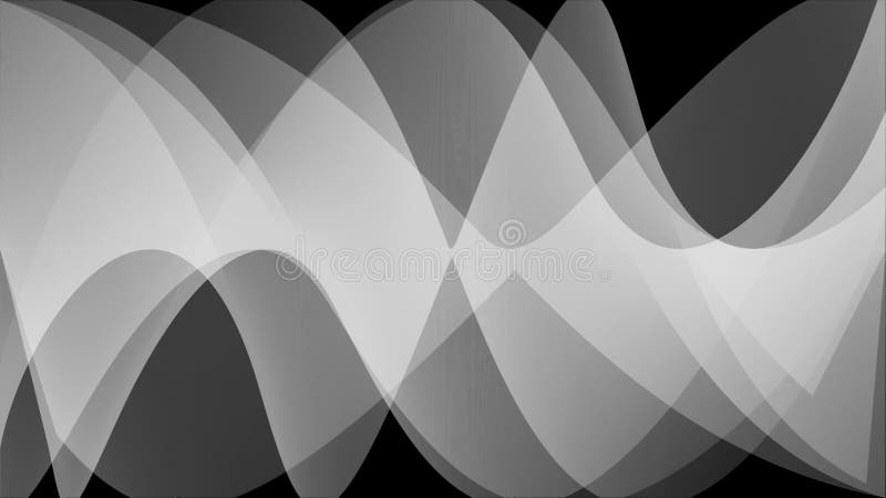 Abstract Architecture Background. White Circular Sound Wave Simple Loop . 3d Rendering Circles ...
