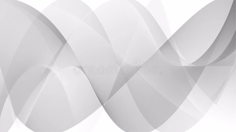 Abstract Architecture Background. White Circular Sound Wave Simple Loop . 3d Rendering Circles ...