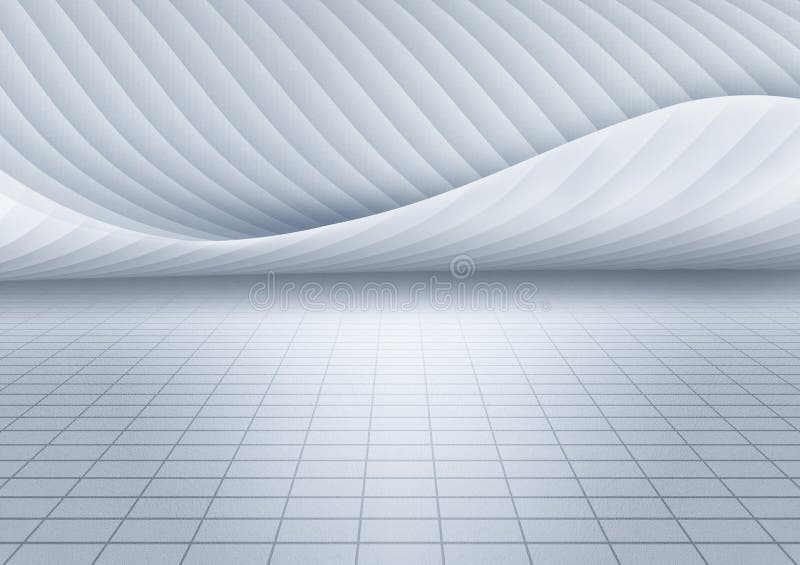 Abstract Architecture Background.White Empty Room with Perspective ...