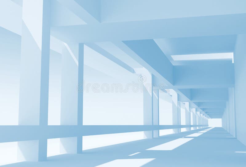 Abstract Architecture Blue Background Stock Illustration - Illustration ...