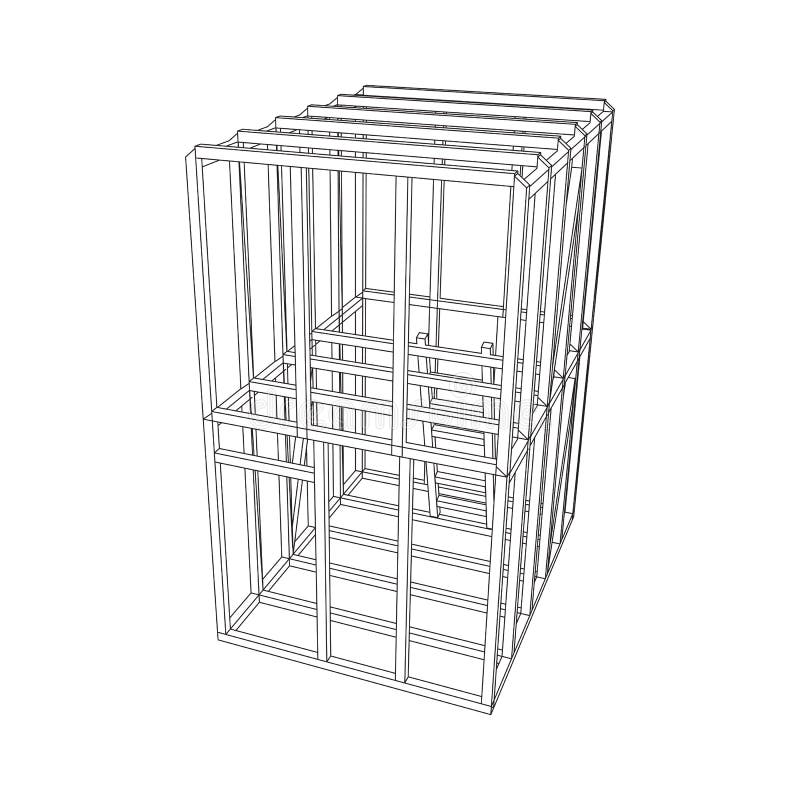 House Framing Vector Stock Illustrations – 636 House Framing Vector ...