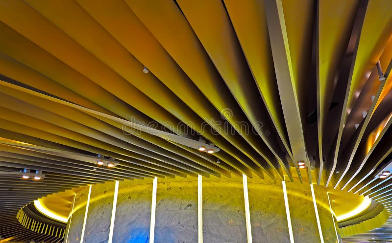 Abstract Architecture Ceiling Design Stock Photo - Image of style ...