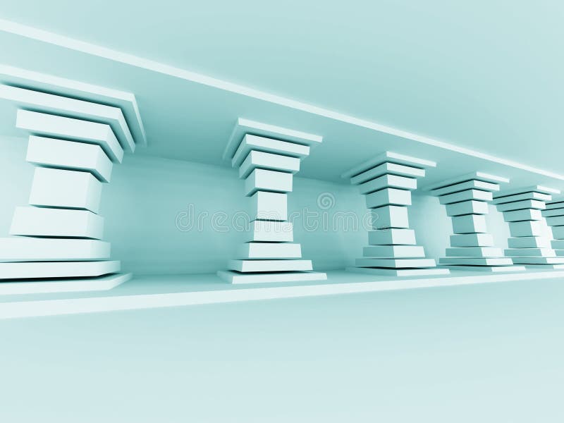 Abstract Architecture Column Design Background Stock Illustration ...