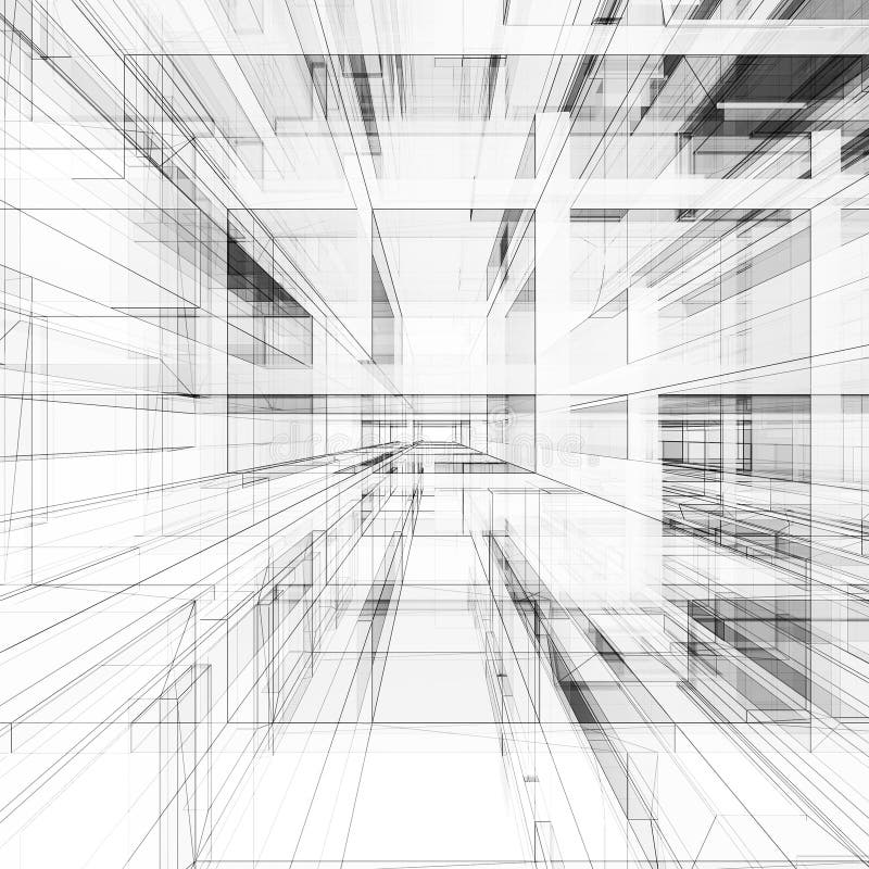 Abstract Architecture 3d Rendering Stock Image Image Of Colors Design 102872921