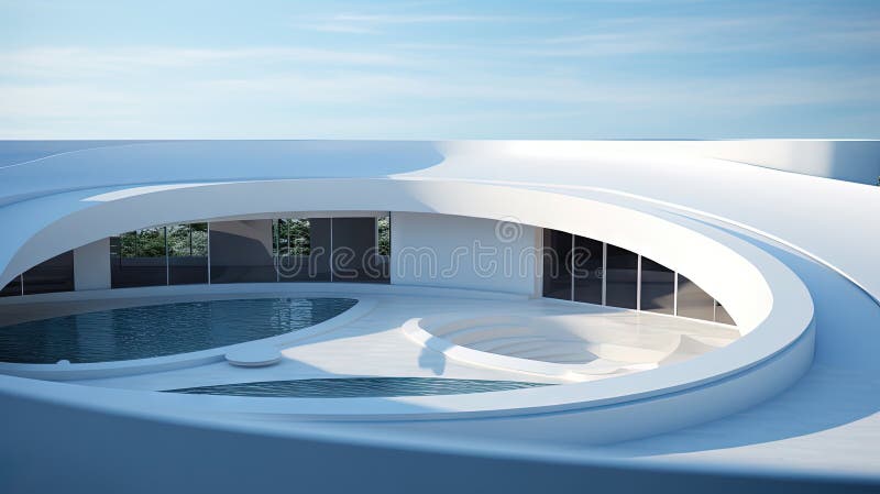 Abstract Architecture Design Influenced by Nature and Soft Forms Stock ...