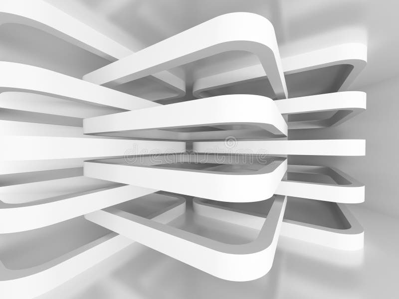 Abstract Architecture Design Interior Background Stock Illustration ...