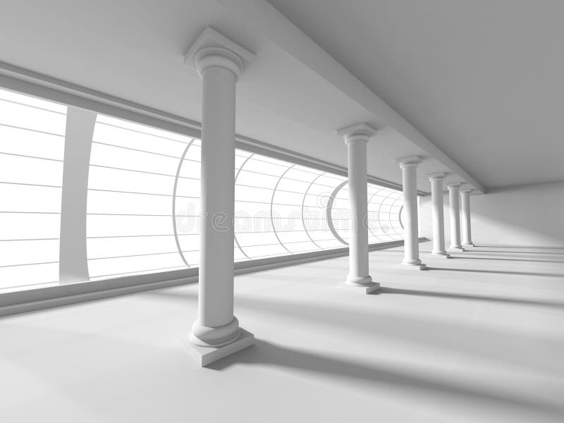 Abstract Architecture Design Interior Column Background Stock ...