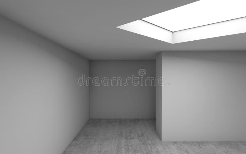 Abstract Architecture, Empty Room Interior 3 D Stock Illustration ...