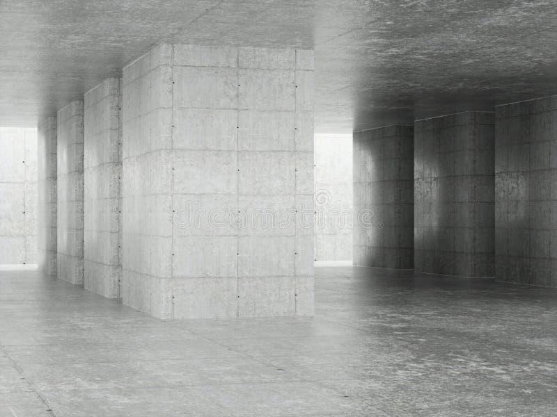 Abstract Architecture Interior Stock Illustration - Illustration of ...