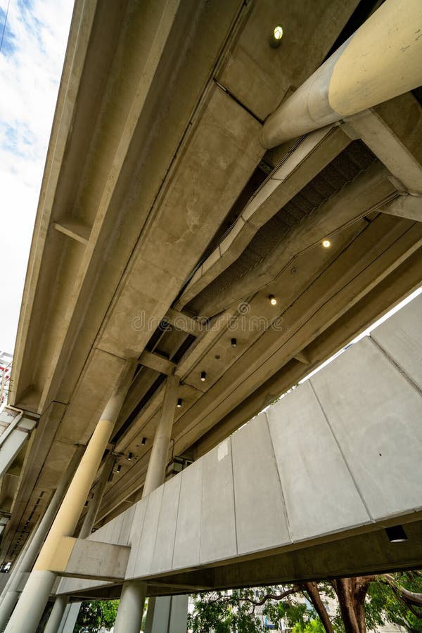 Abstract Architecture Metrorail Miami Stock Photo - Image of urban ...