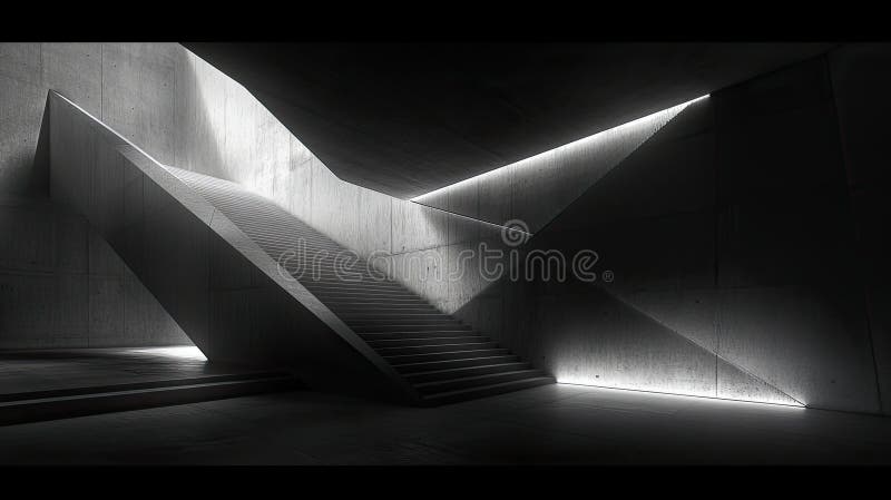 Abstract Architecture, Modern Building, Concrete Structure, Geometric ...