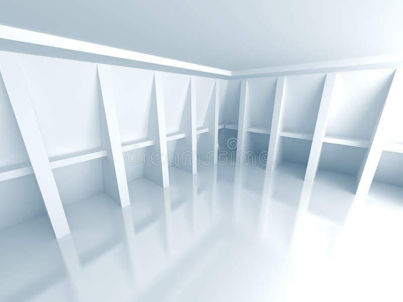 Abstract Architecture Modern Empty Room Interior Background Stock ...