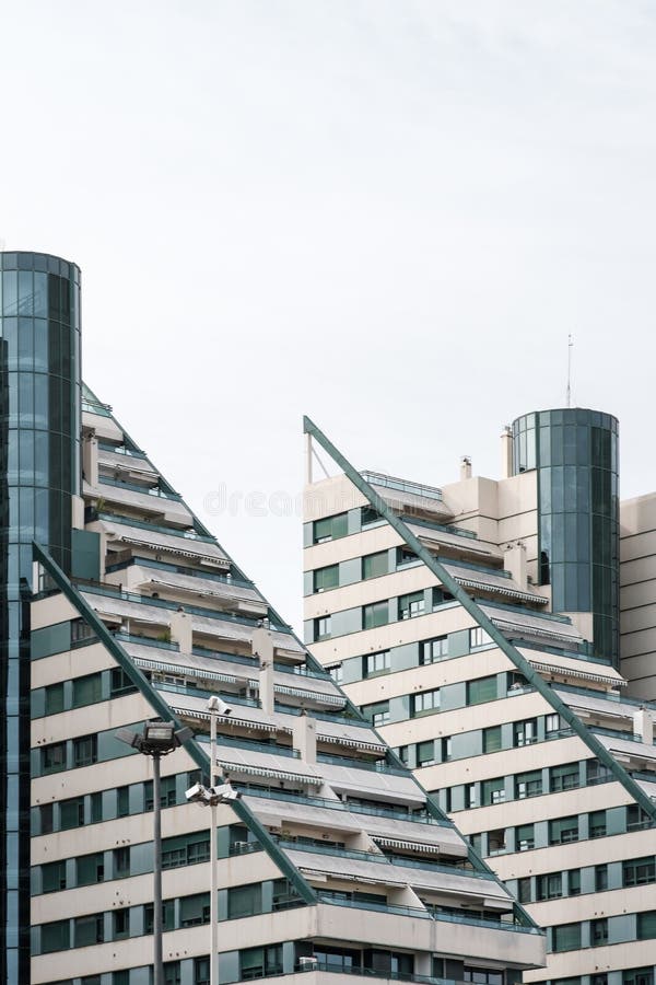 Abstract Architecture Modern and Minimal Building Design Stock Photo ...