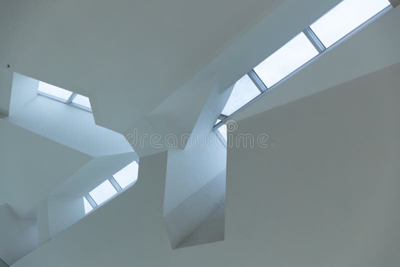 Abstract Architecture Window Interior with the Light Pass through Stock ...
