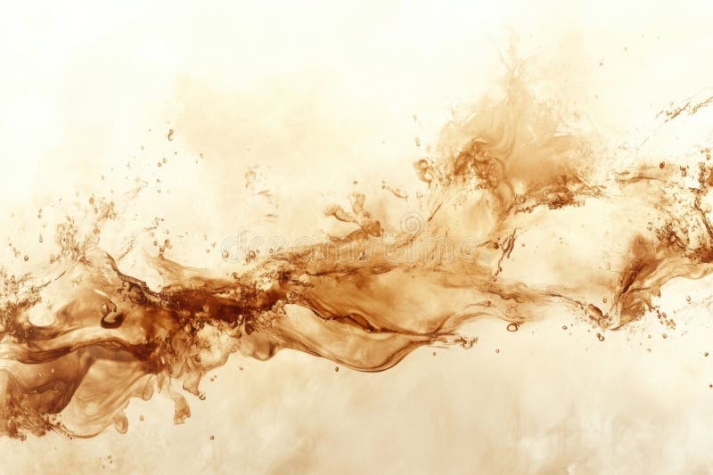 Abstract Artwork Featuring Artistic Coffee Stains and Splashes on a ...