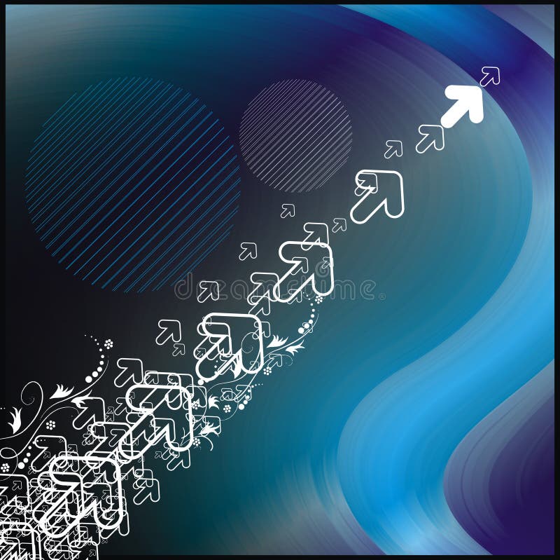 Abstract arrow background stock vector. Illustration of concept - 12461378