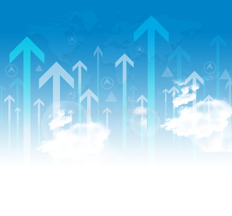 Abstract Arrow Background stock illustration. Illustration of info ...
