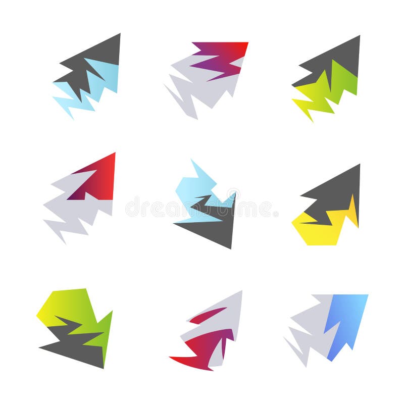 Abstract arrow elements stock vector. Illustration of icon - 67547335