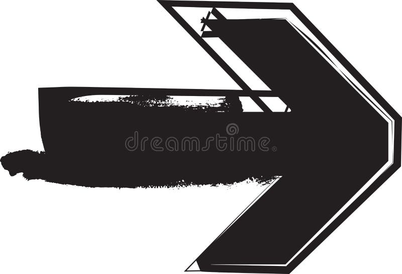 Abstract Arrow Illustration Stock Vector - Illustration of freehand ...