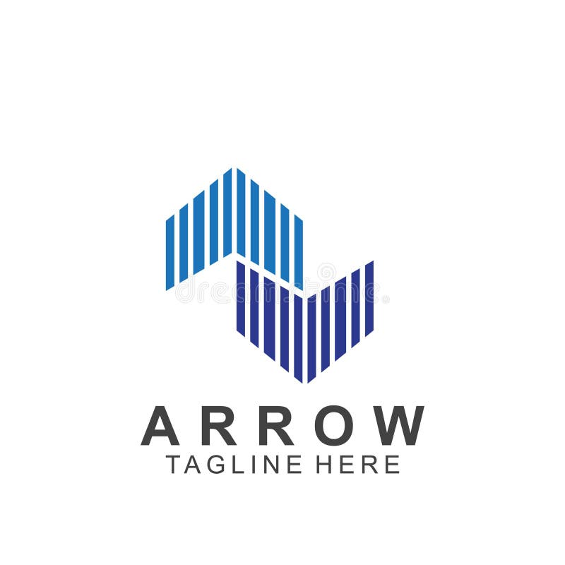 Abstract arrow logo design stock vector. Illustration of internet ...