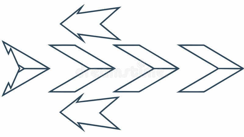 Abstract Arrow Pattern, Directional Movement Design Vector Design Generative AI Stock ...