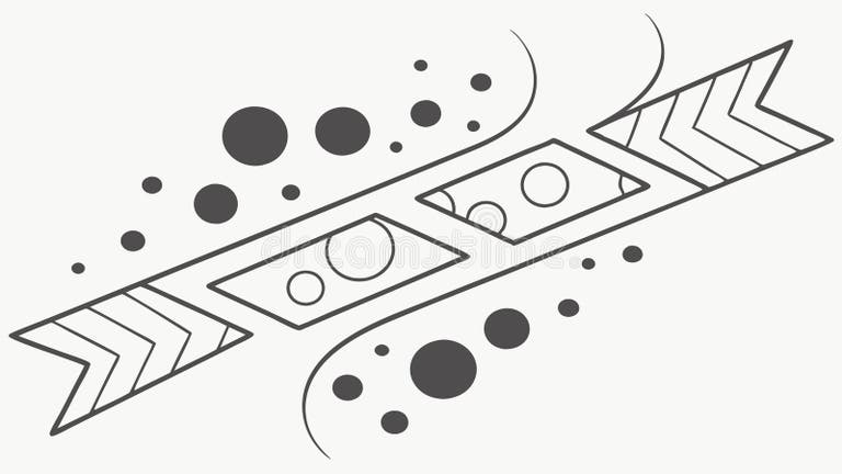 Abstract Arrow Pattern, Modern and Directional. Vector Design ...